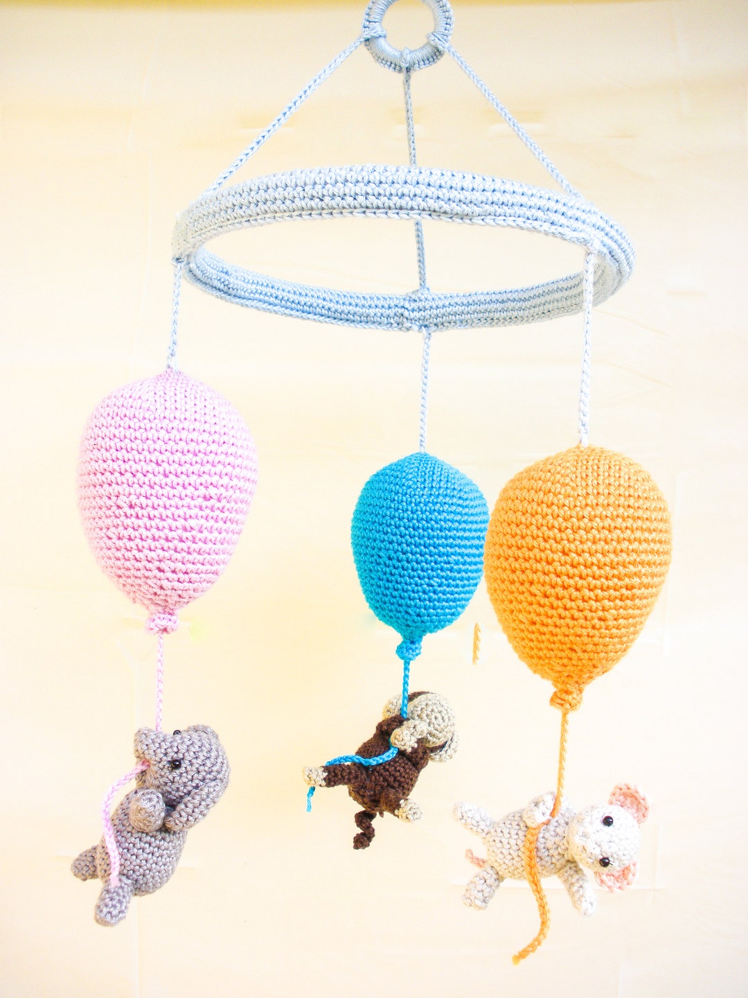 Crib Mobile, Balloons Mobile, Baby Mobile, Balloons Baby Shower ...