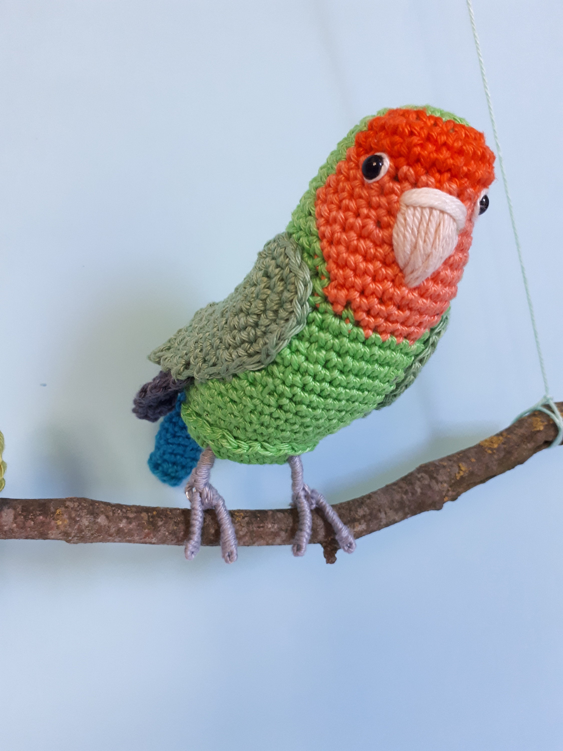 Crochet Peach-faced Lovebird Plush Toy Budgie Lover Gift Pet - Etsy Canada