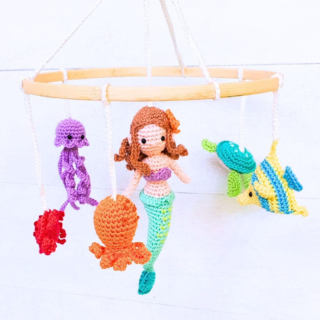 Under the Sea Baby Mobile, Mermaid and Sea Creatures Nursery Decor - Etsy