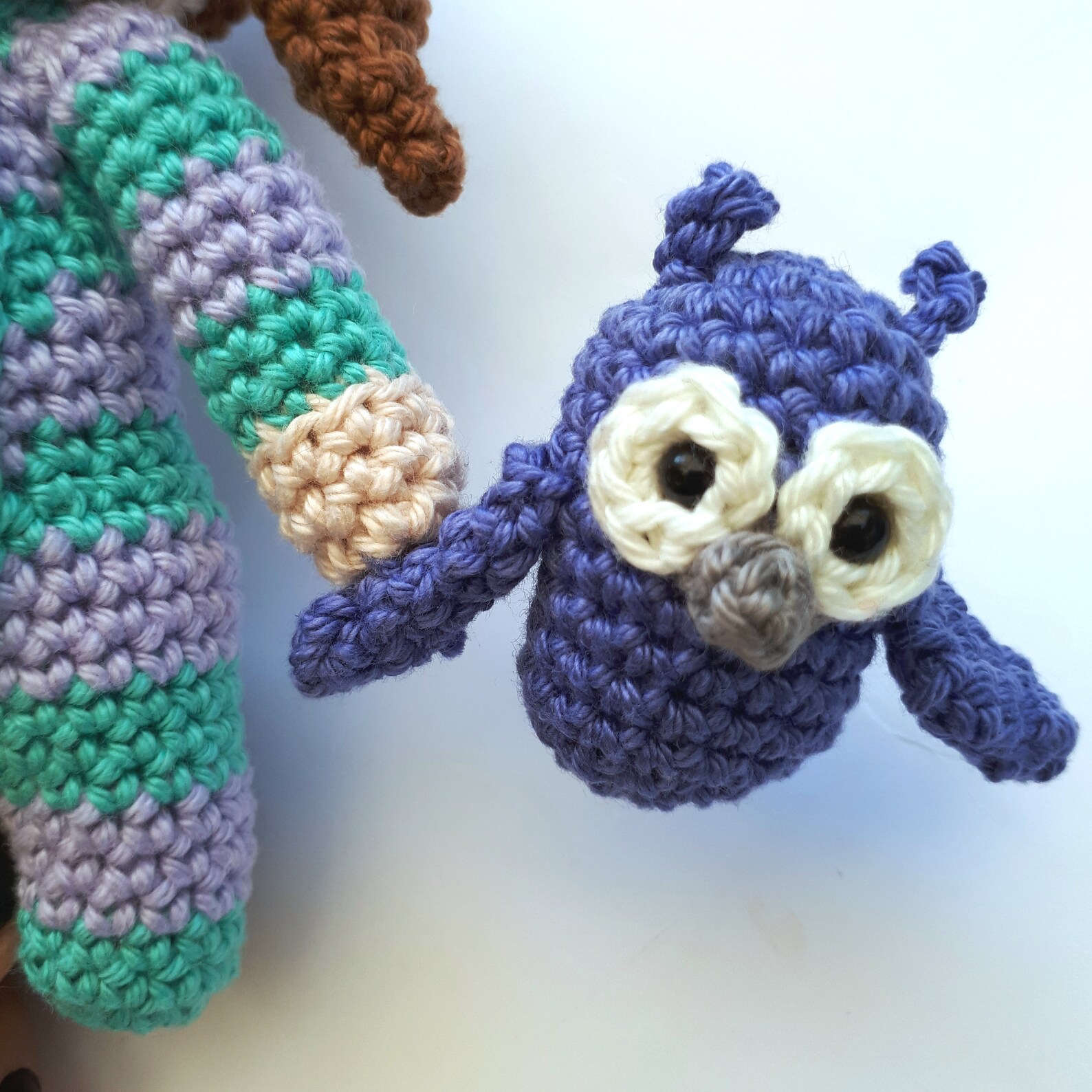 Sleepy Jenny Crochet Doll Amigurumi With Owl Plush Baby Girl - Etsy