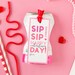 Printable Sip Sip Hooray Valentine Silly Straw Valentine | Etsy