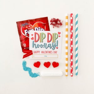 Dipping Candy Valentine Card Printable - Fun Rainbow Classroom ...