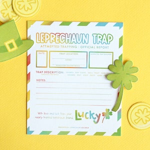 Leprechaun Letter Printable Leprechaun Trap Note St - Etsy