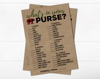 Purse scavenger hunt | Etsy