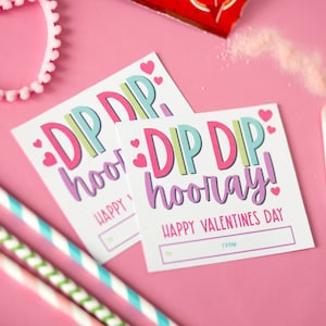 Dip Candy Wrapper Valentine Printable - Fun Instant Download Valentines ...