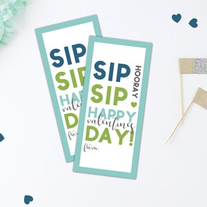 Sip Sip Hooray Valentine Printable - Crazy Straw Valentine - Soda Gift ...