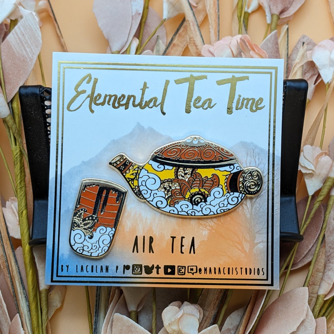 Air Teapot and Teacup Enamel Pins - Etsy