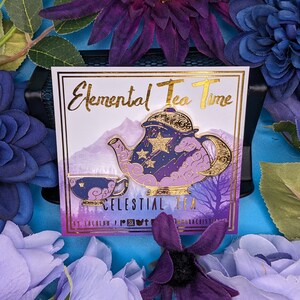 Celestial Teapot and Teacup Enamel Pins - Etsy