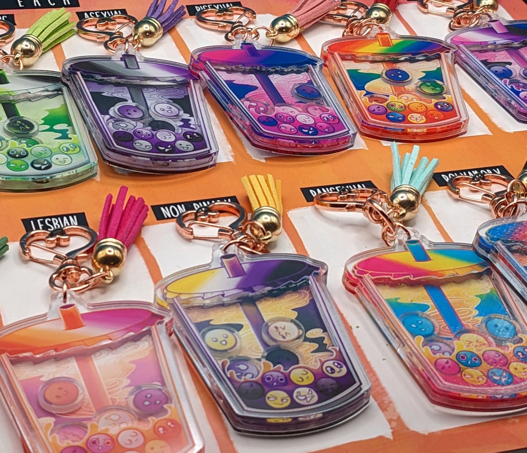 Pride Boba Tea Shaker Charms - Etsy