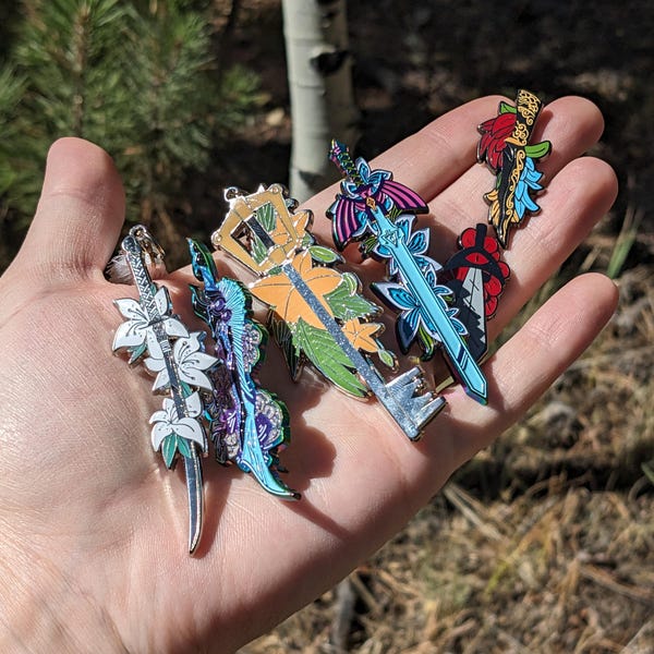 Sword Enamel Pin - Etsy