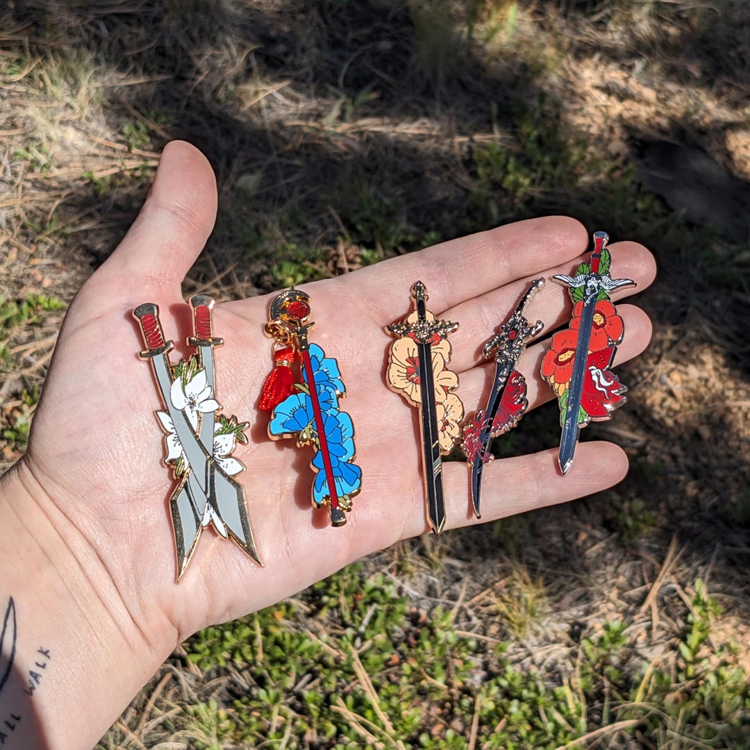 Animated Show Swords Enamel Pins - Etsy