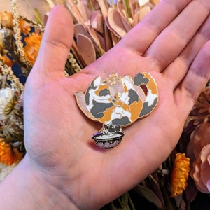 Calico Teapot and Teacup Enamel Pins - Etsy