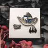 Snow Leopard Teapot and Teacup Enamel Pins - Etsy