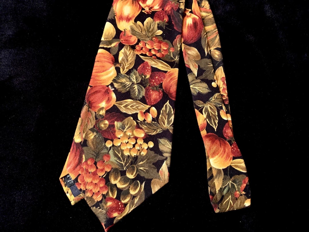 Vintage Tie Tango Max Rabb Tropical Necktie 100% Cotton Imported Fabric ...
