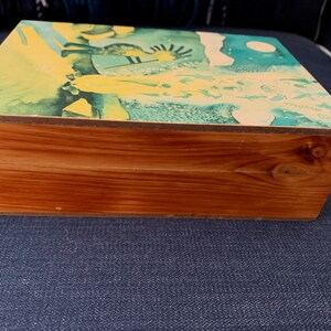 Vintage Jewelry Box Aliens Treasure Box Trinket Box Alien Creatures Box ...