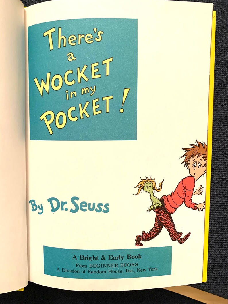 There's a Wocket in My Pocket by Dr. Seuss Beginner Book - Etsy