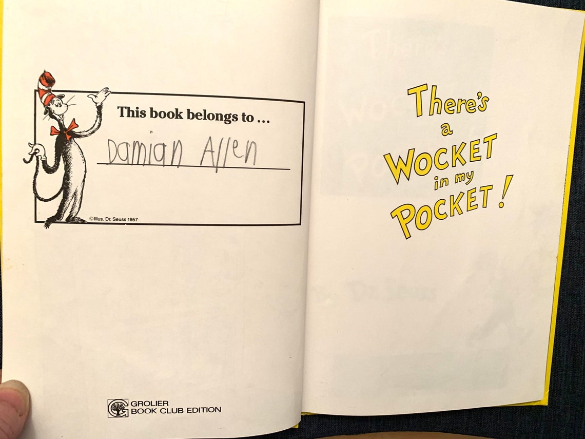 There's a Wocket in My Pocket by Dr. Seuss Beginner Book - Etsy