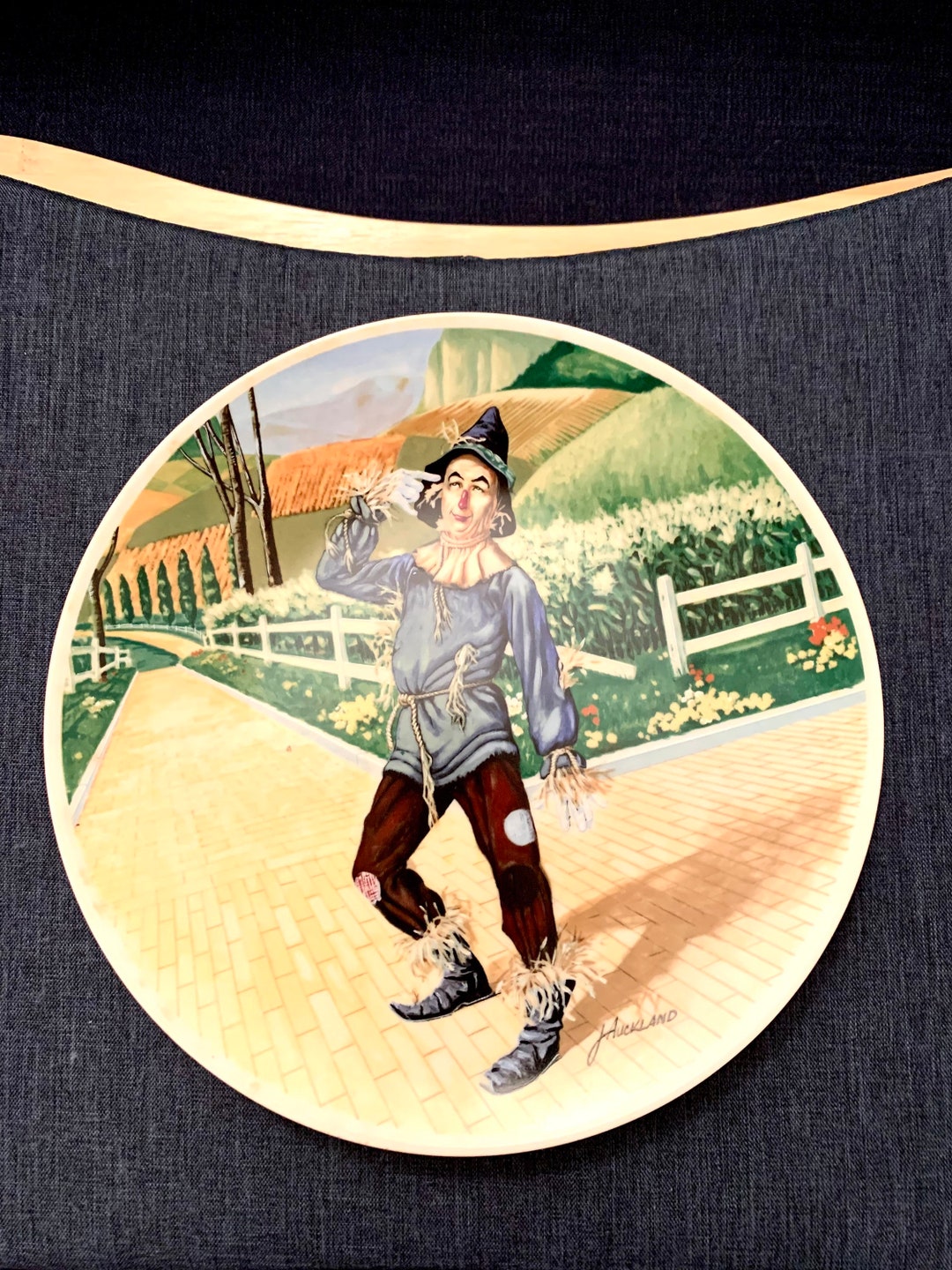 Wizard of Oz Plates Set of 4 Witch Scarecrow Lion & Tin Man Knowles ...