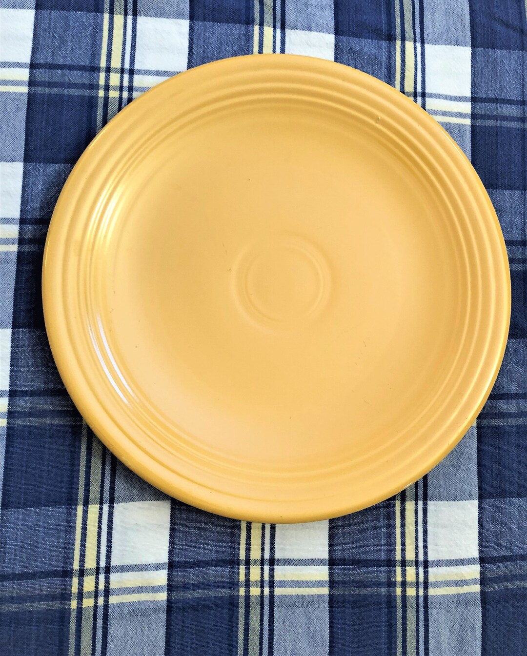 Original Yellow Fiesta Ware Chop Plate 12 -13 " Original Homer Laughlin ...