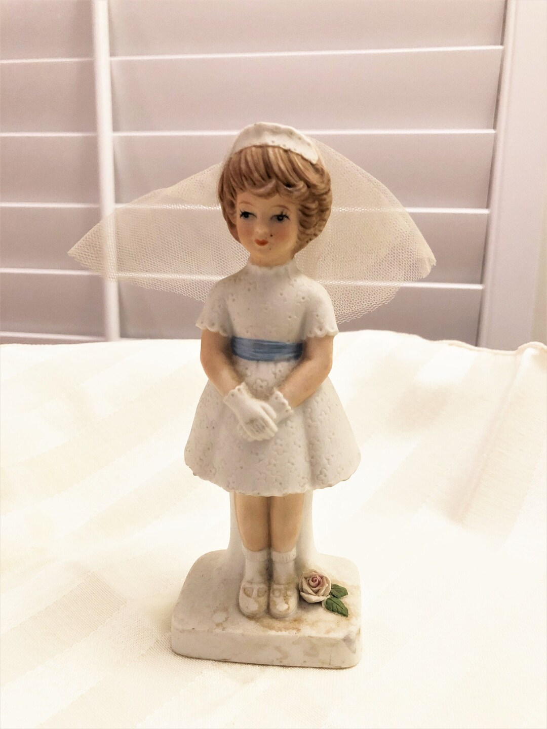 Vintage First Communion Figurine Holy Communion Catholic Gift for Girl ...