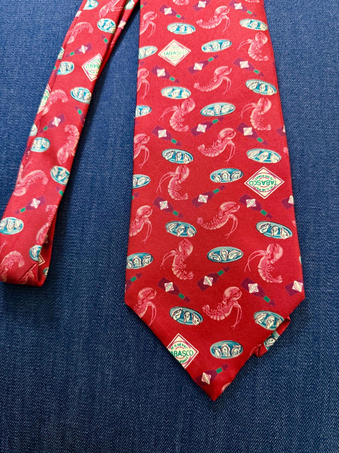 Vintage Tabasco Necktie Tabasco Label Silk Collector Novelty Tie - Etsy