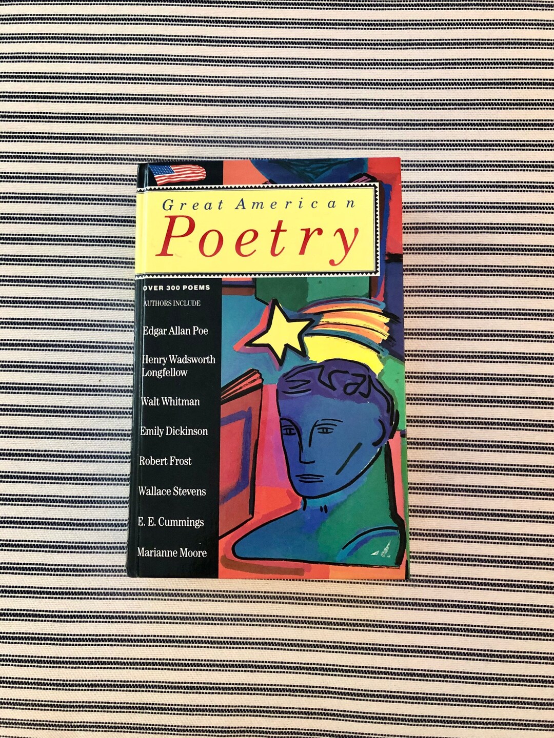 Vintage American Poetry Book Over 300 Poems Poe Longfellow Whitman ...