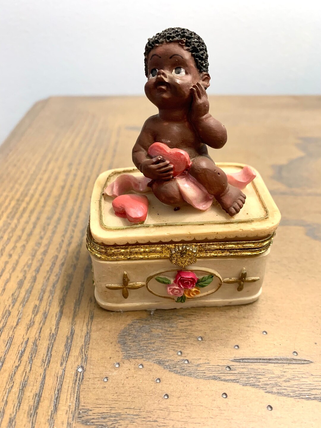 Black Baby Trinket Box African American Treasure Box Collectible Black ...