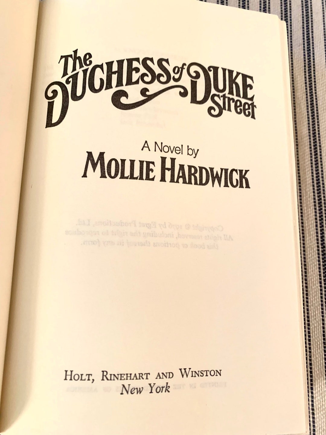 Vintage the Duchess of Duke Street by Mollie Hardwick 1976 BBC Series ...