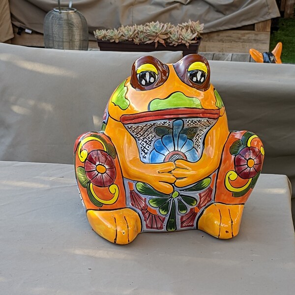 Ceramic Frog Planter - Etsy