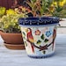 Talavera Parrots Flower Pot | Hand-painted Mexican Planter in Four ...