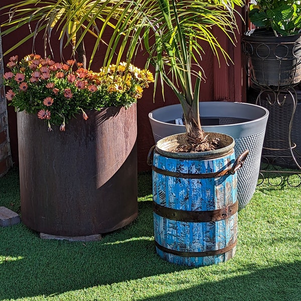 Barrel Planters - Etsy