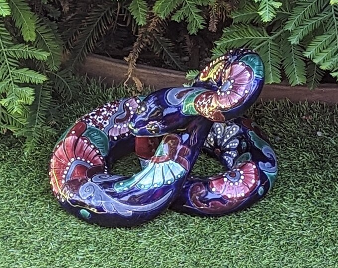 Handmade Talavera Rattle Snake Garden Decor Original Yard Art & Garden ...