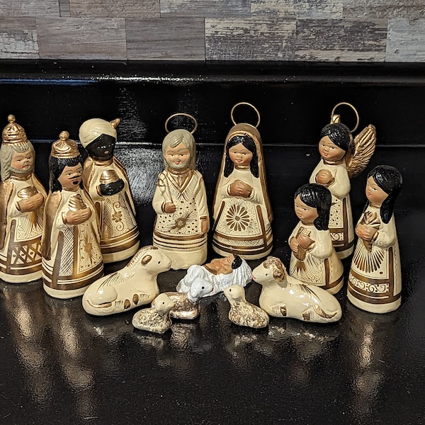 Ceramic Nativity Set - Etsy