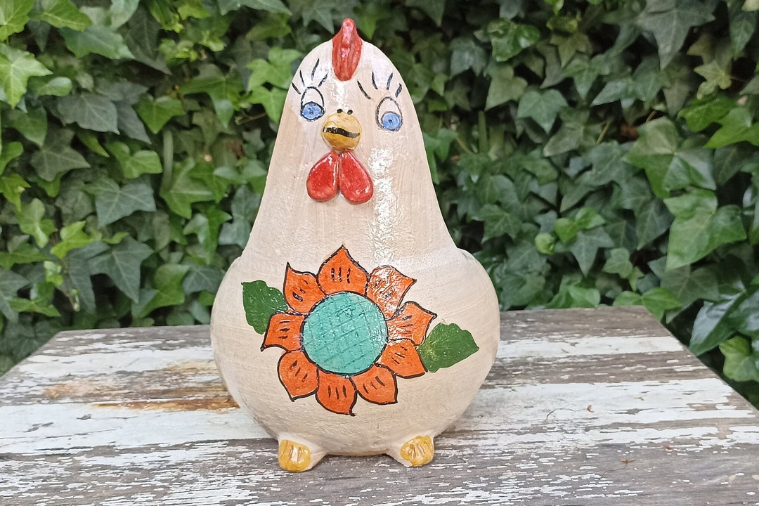 Chicken Planter, Handmade Mexican Pottery From Atzompa, a Charming Pot ...