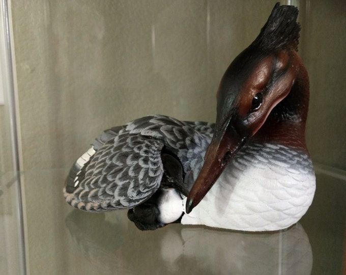 Common Merganser Hen & Chick Limited Edition Sculpture Gosset Wildlife ...