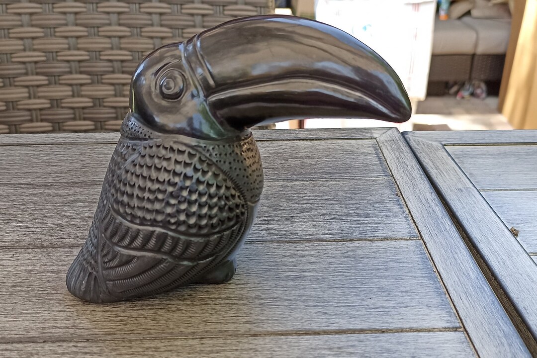 Toucan Home Decor Barro Negro Black Clay, Handmade Mexican Pottery From ...