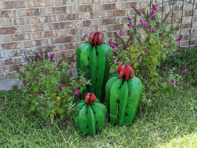 Saguaro Cactus Family is Handmade Southwestern Garden Decor - Etsy