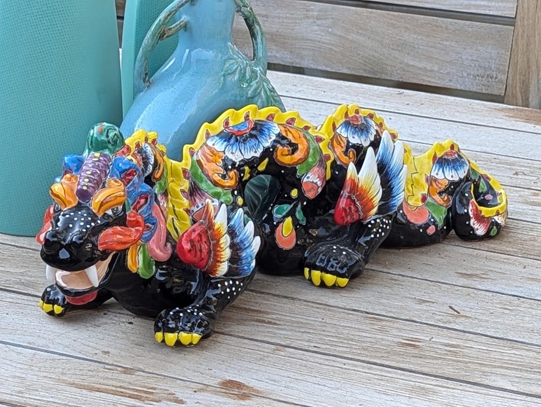 Dragon Home Decor & Garden Art | Gorgeous Handmade Talavera Dragon Will ...