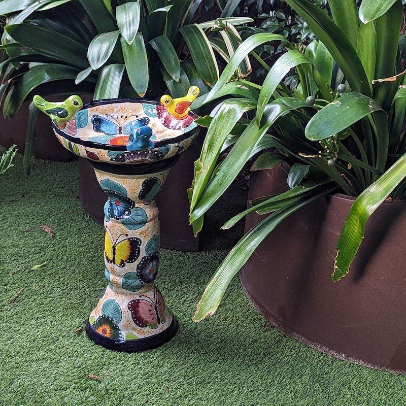 Pottery Bird Bath - Etsy