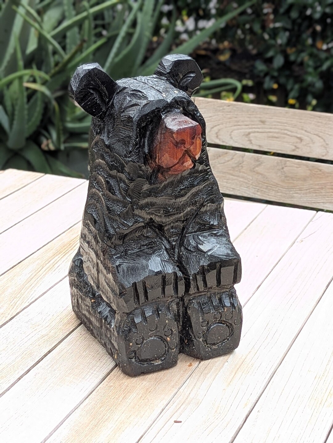 Black Bear Home Decor & Yard Art | Handmade by Chainsaw in Texas - Etsy