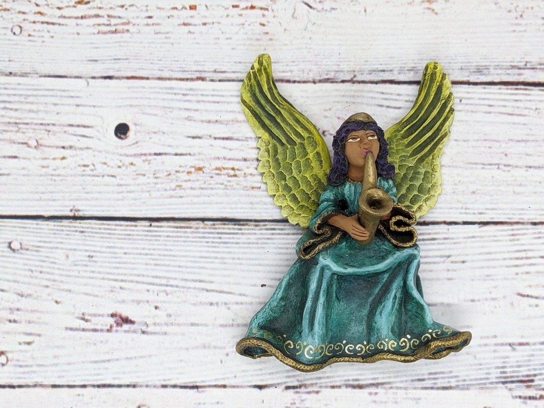 Angel Saxophonist Christmas Ornament | Handmade Oaxacan Tree Art Decor ...