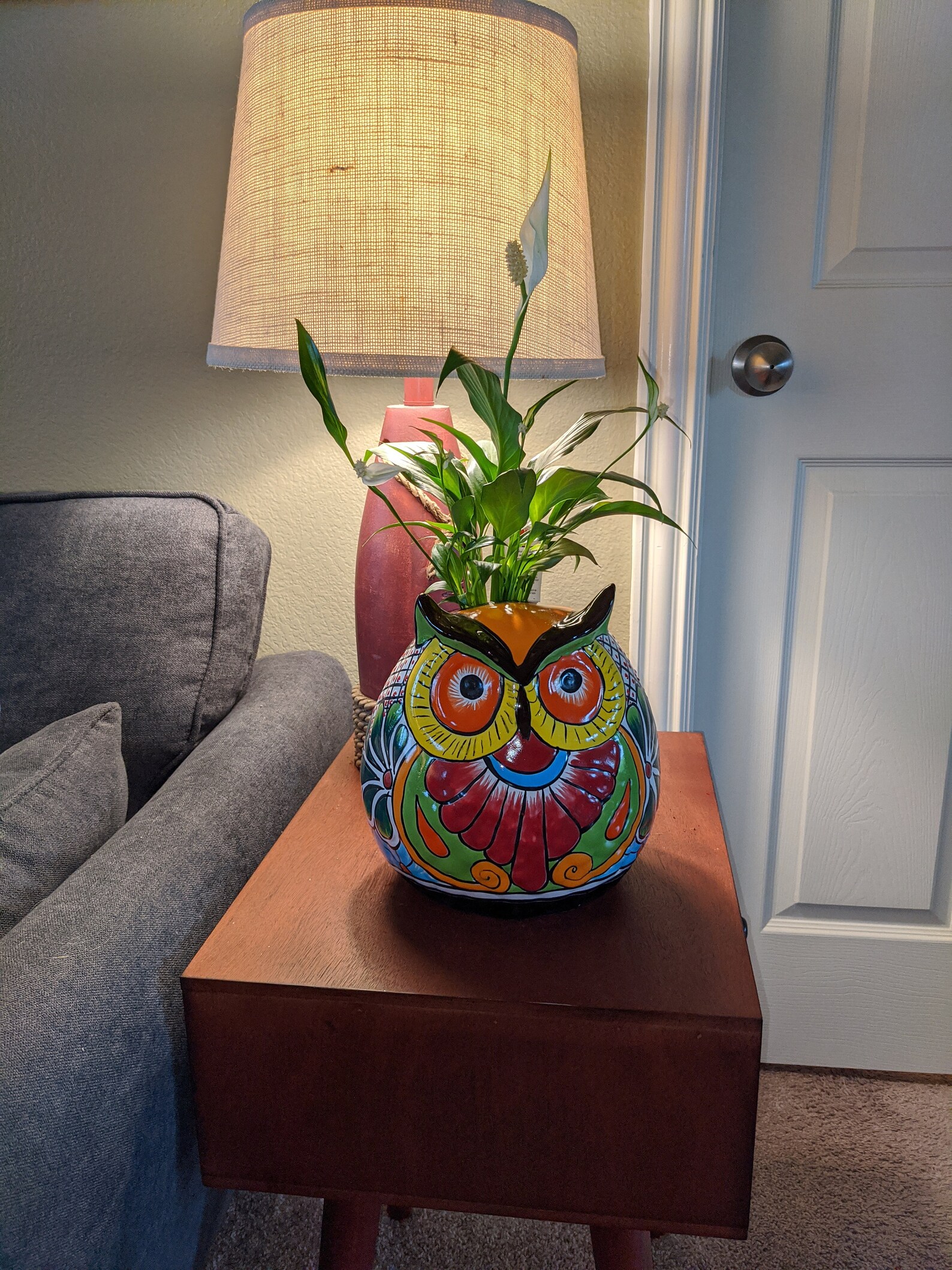 Ceramic Owl Flower Pot colorful Owl Gifts Talavera Pottery - Etsy