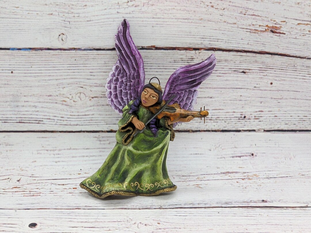 Angel Violinist Christmas Ornament | Handmade Oaxacan Tree Art Decor ...