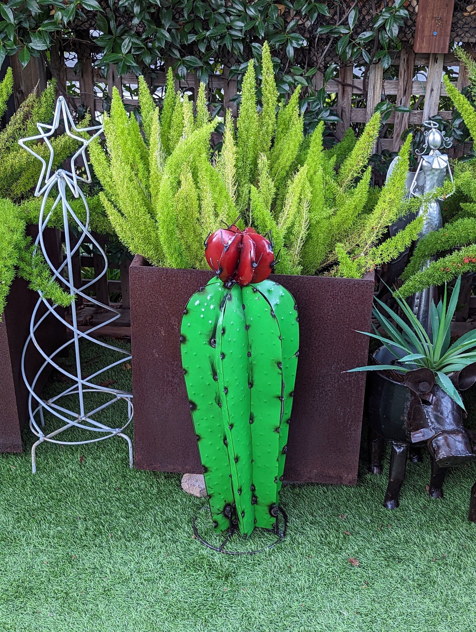 Cactus Garden Decor Cactus Decorations for Yard or Home Hand - Etsy