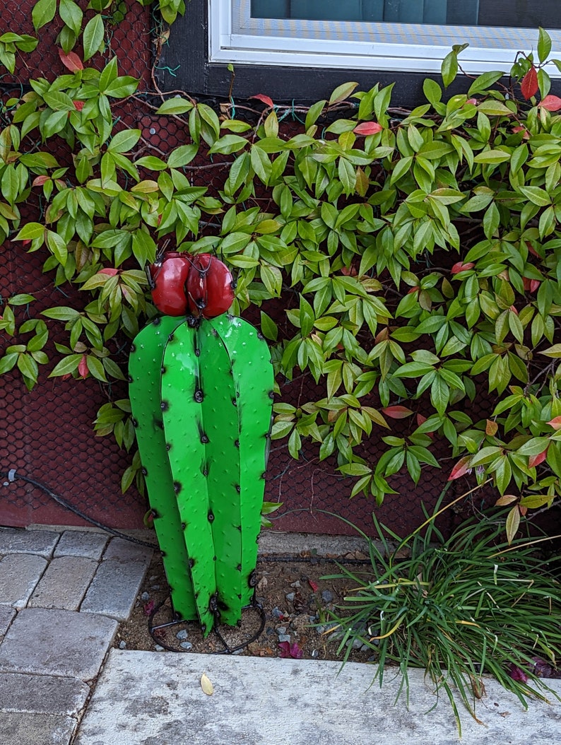 Cactus Garden Decor Cactus Decorations for Yard or Home Hand - Etsy