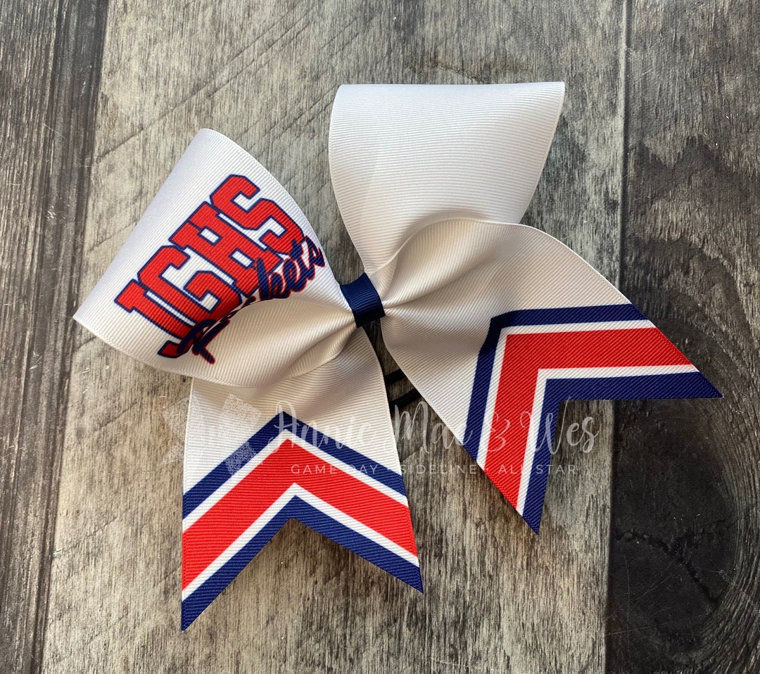 Sideline Cheer Bow - Varsity Cheer Bow - Varsity Cheer Bows - White ...