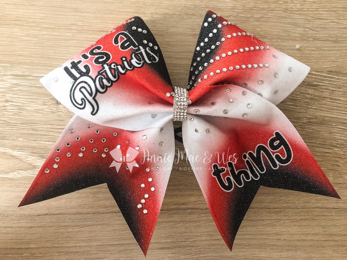 Custom Cheer Bows Your Choice of Accent Colors | Etsy