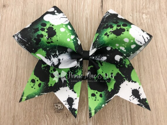 Custom Cheer Bow Paint Splatter Graffiti Cheer Bow Spray - Etsy