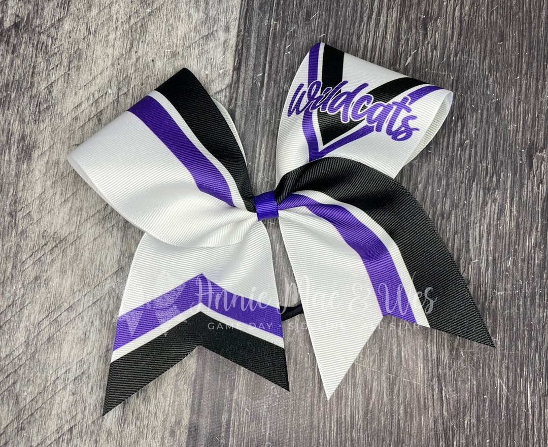 White Cheer Bow Custom Colors - Etsy
