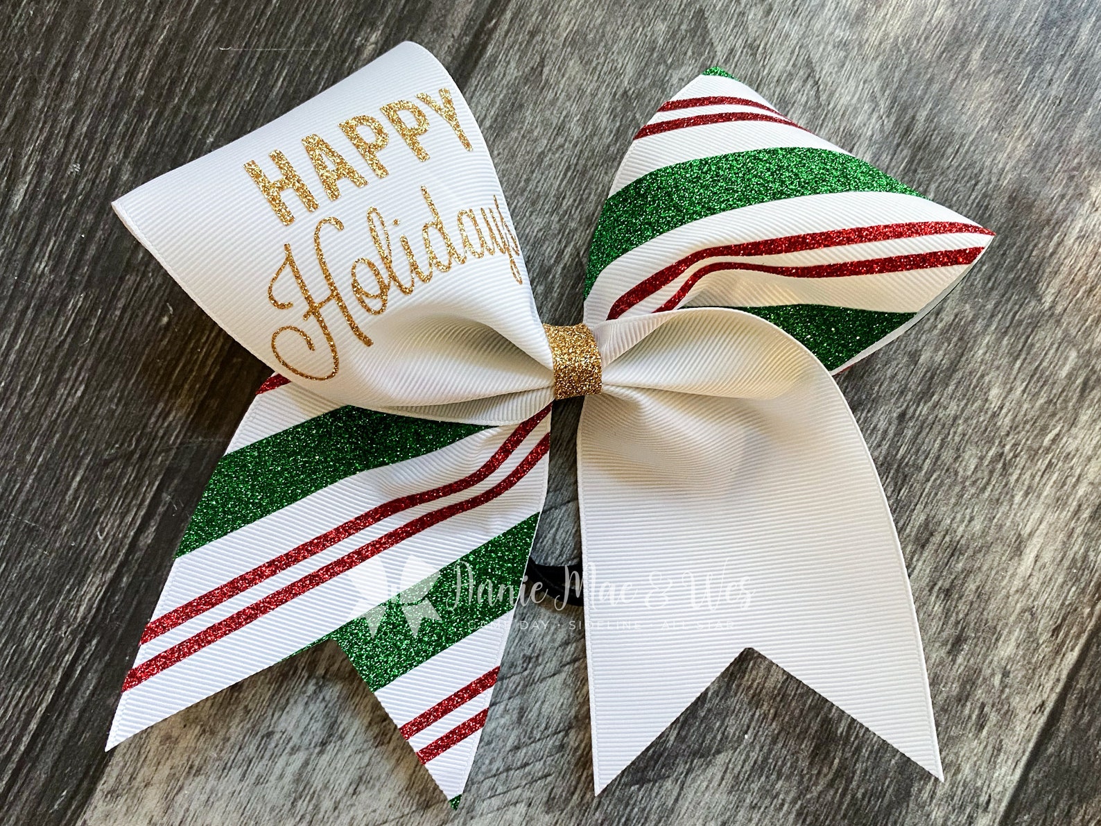 Happy Holidays Cheer Bow Christmas Cheer Bow - Etsy